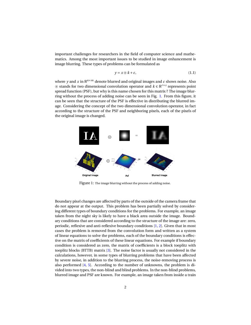 Point Spread Function Estimation For Blind Image Deblurring Problems Based On Framelet Transform