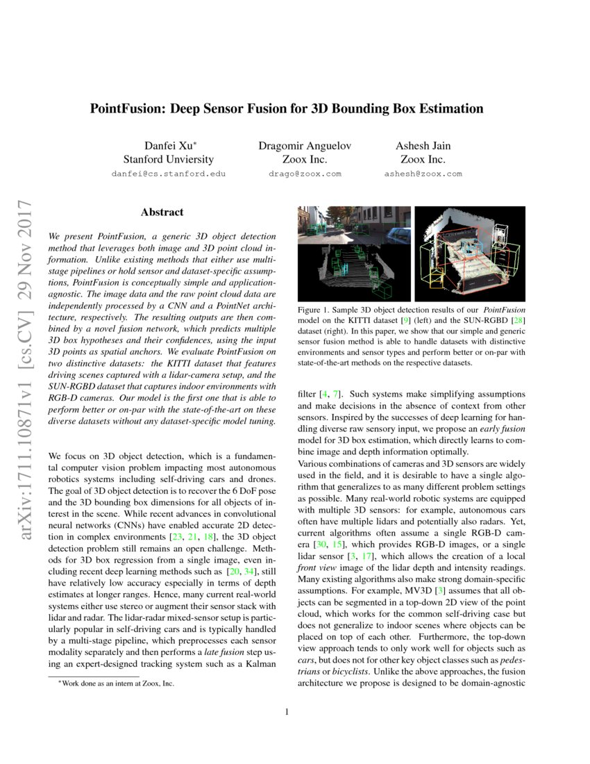 Pointfusion Deep Sensor Fusion For 3d Bounding Box Estimation Deepai 6131