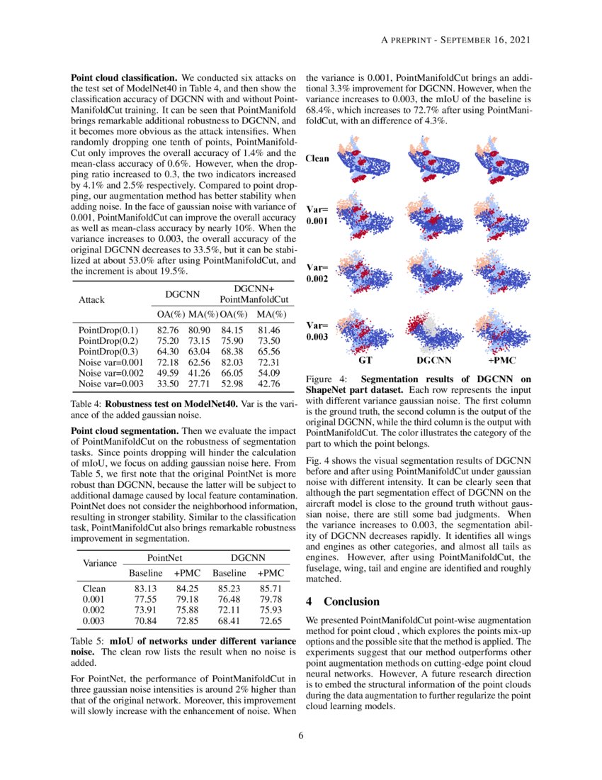 PointManifoldCut: Point-wise Augmentation in the Manifold for Point ...