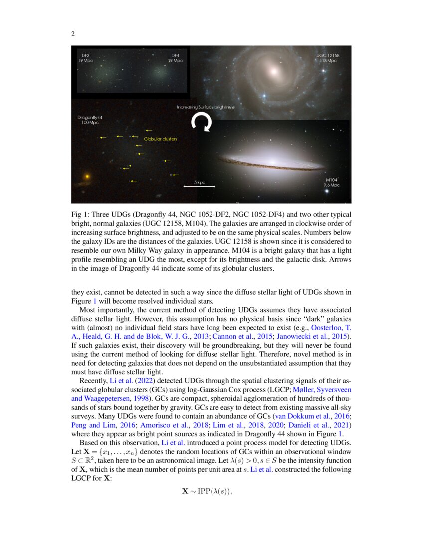 Poisson Cluster Process Models for Detecting Ultra-Diffuse Galaxies ...