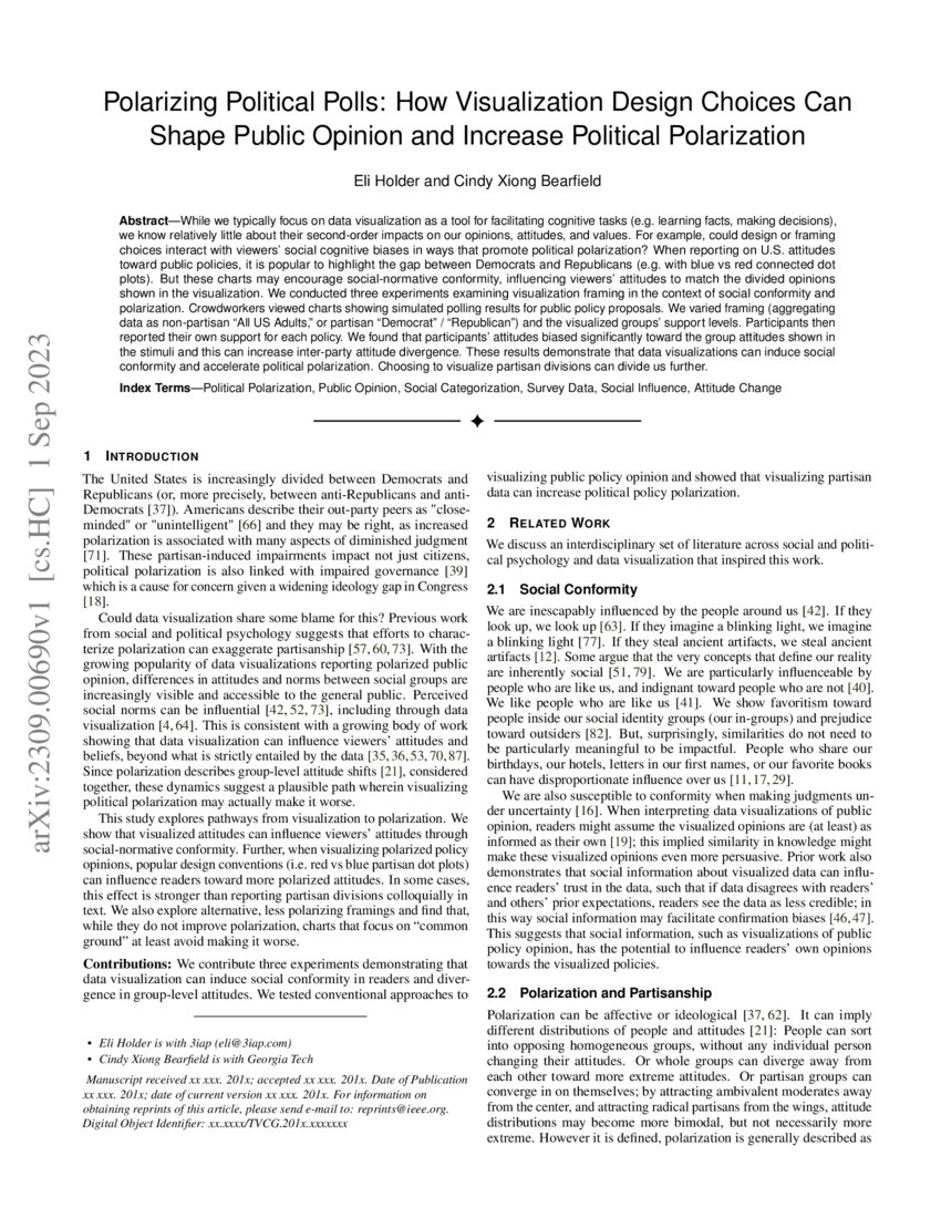 Polarizing Political Polls: How Visualization Design Choices Can Shape ...