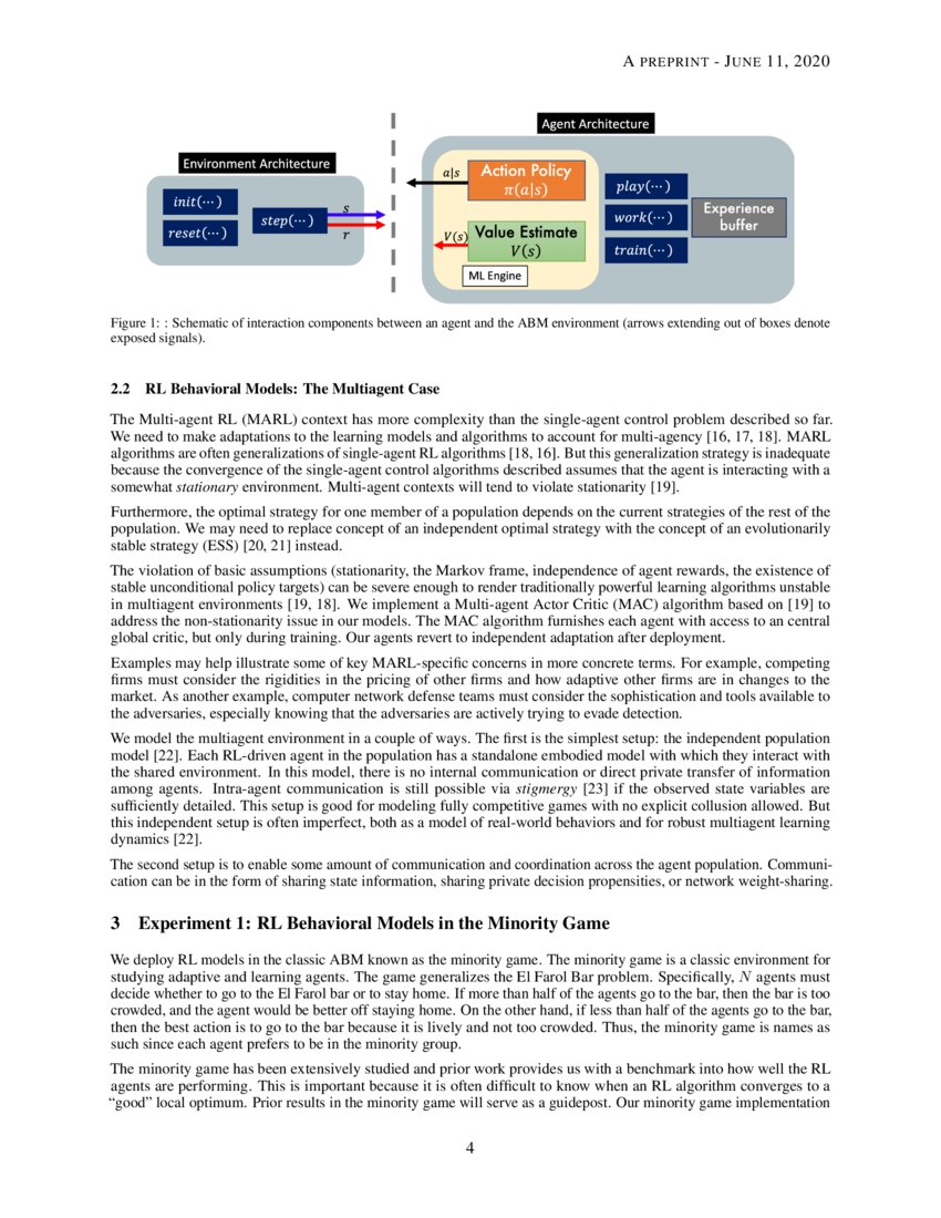 Policy-focused Agent-based Modeling using RL Behavioral Models | DeepAI