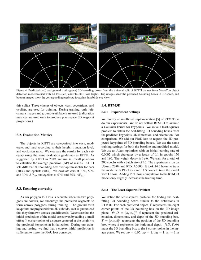 Polygon Intersection-over-Union Loss for Viewpoint-Agnostic Monocular 3D Vehicle Detection | DeepAI