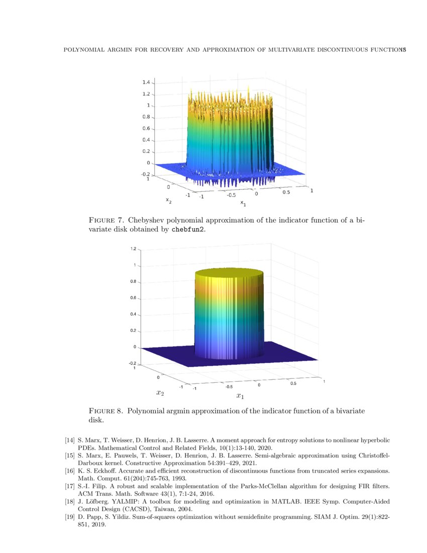 Polynomial Argmin For Recovery And Approximation Of Multivariate Discontinuous Functions Deepai