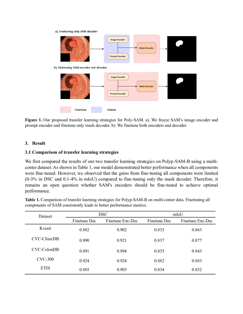 Polyp-SAM: Transfer SAM for Polyp Segmentation | DeepAI Polyp-SAM: Transfer SAM for Polyp Segmentation | DeepAI