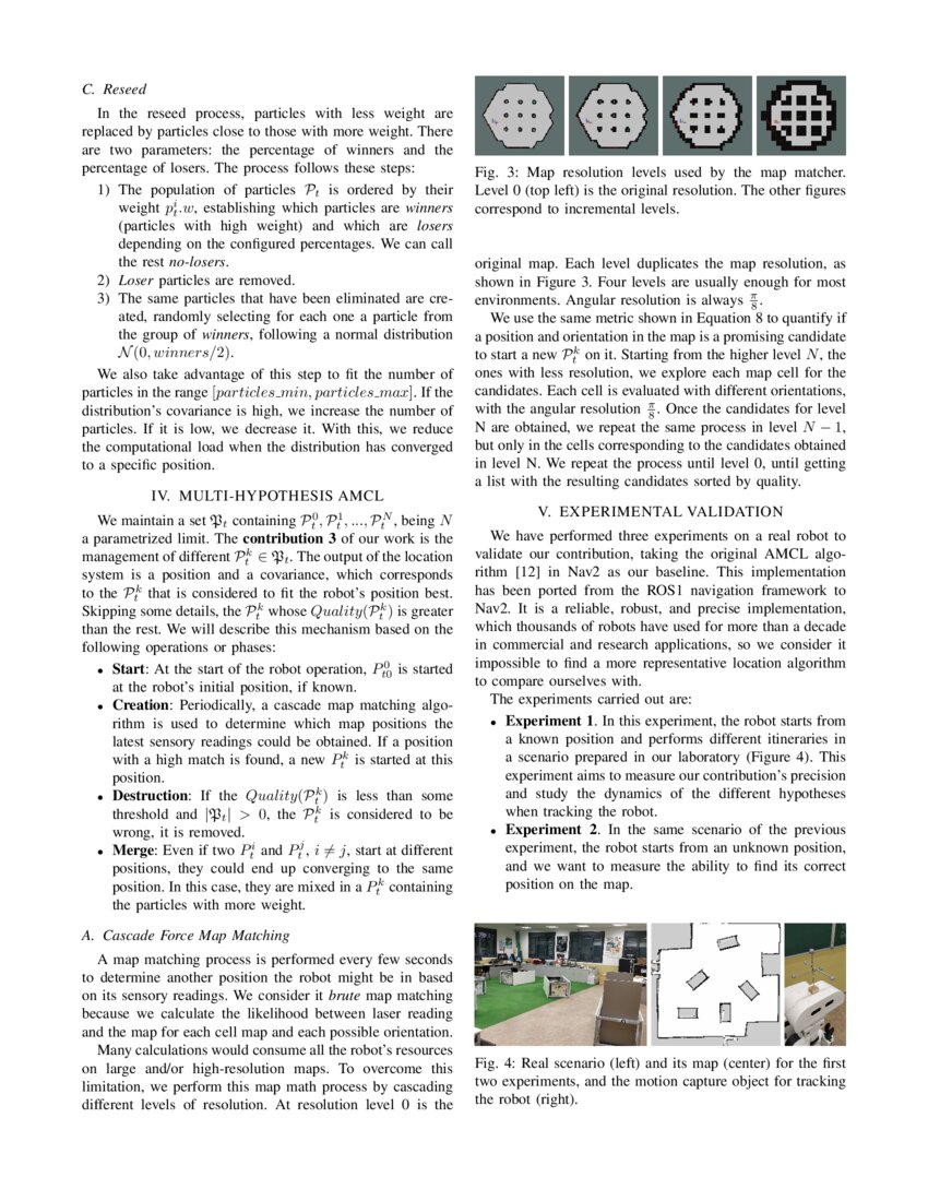 Portable Multi Hypothesis Monte Carlo Localization For Mobile Robots Deepai 
