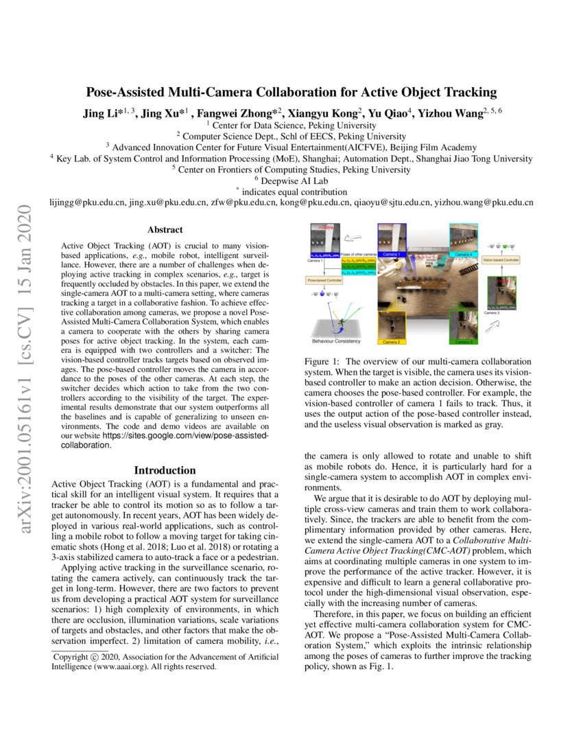 Pose-Assisted Multi-Camera Collaboration for Active Object Tracking ...