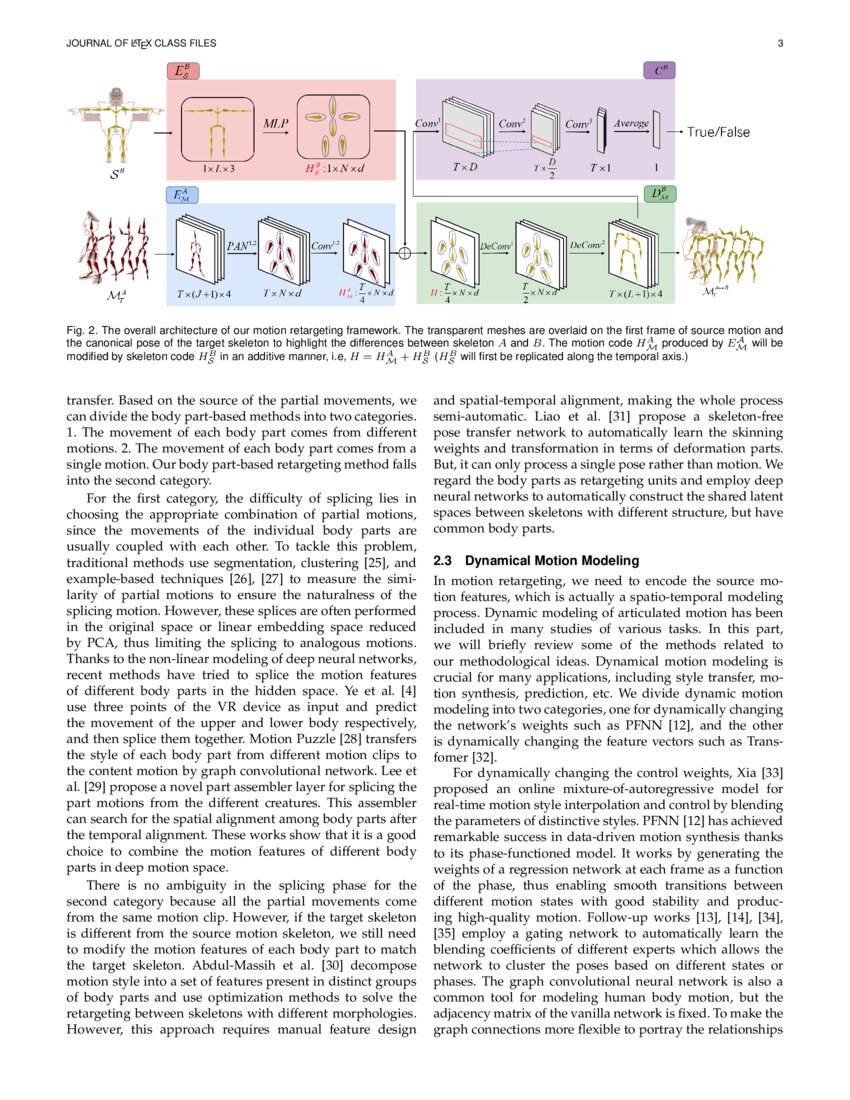 Pose-aware Attention Network for Flexible Motion Retargeting by Body Part | DeepAI