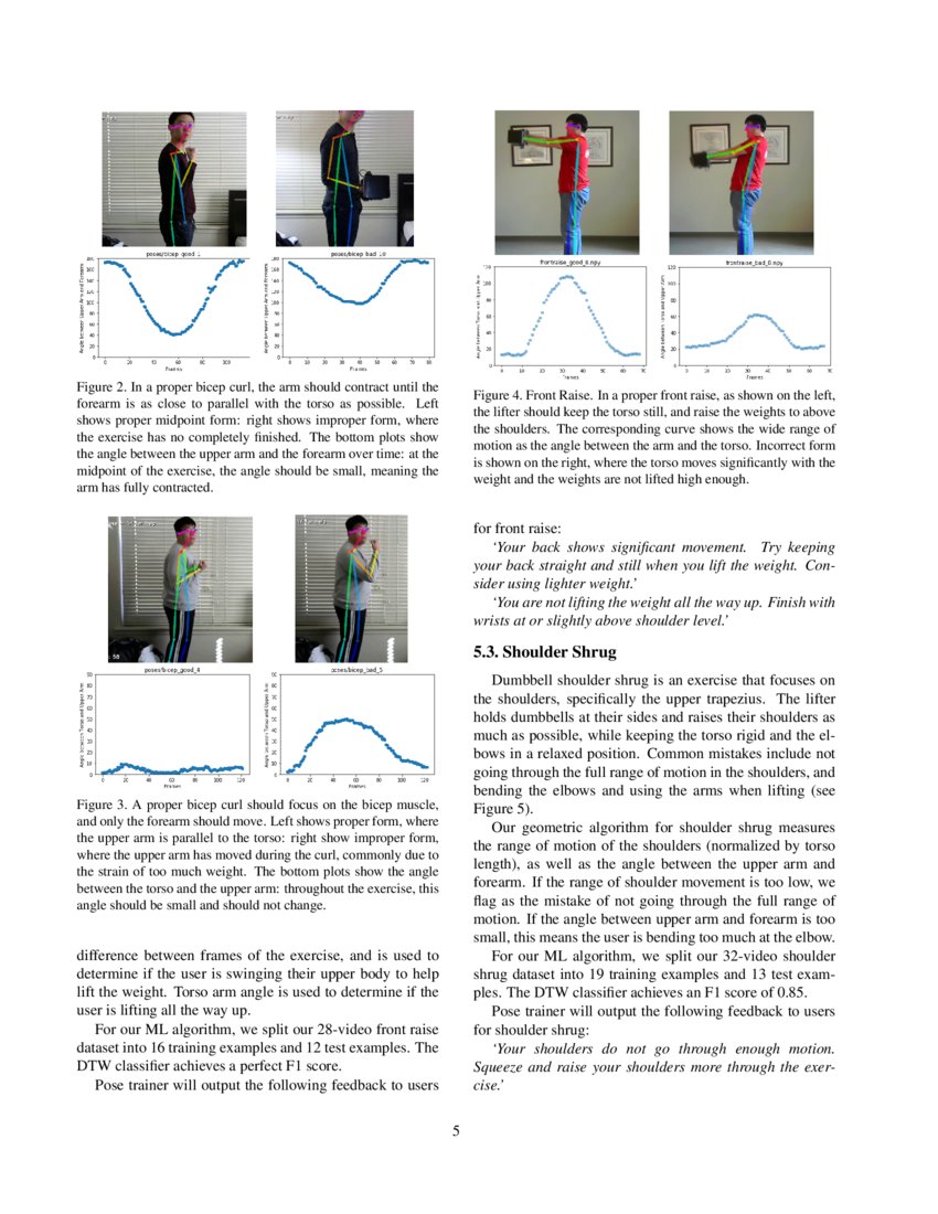 Pose Trainer Correcting Exercise Posture Using Pose Estimation Deepai