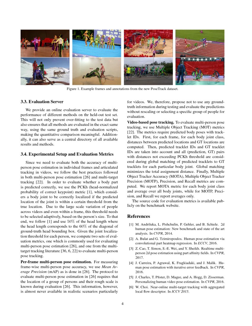 PoseTrack: A Benchmark for Human Pose Estimation and Tracking | DeepAI