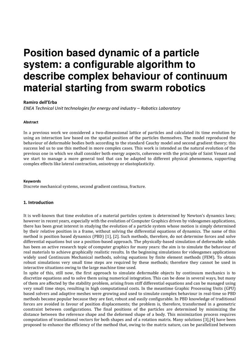 Position Based Dynamic Of A Particle System A Configurable Algorithm 2949