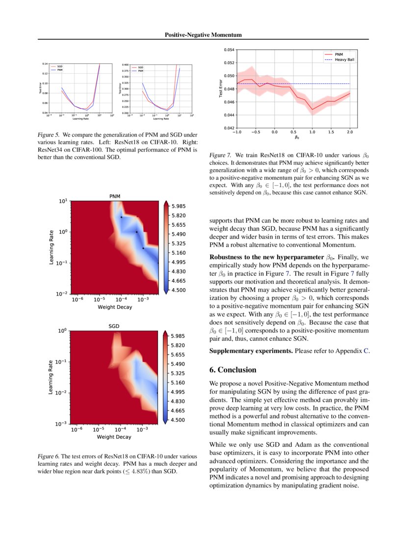 Positive-Negative Momentum: Manipulating Stochastic Gradient Noise to ...