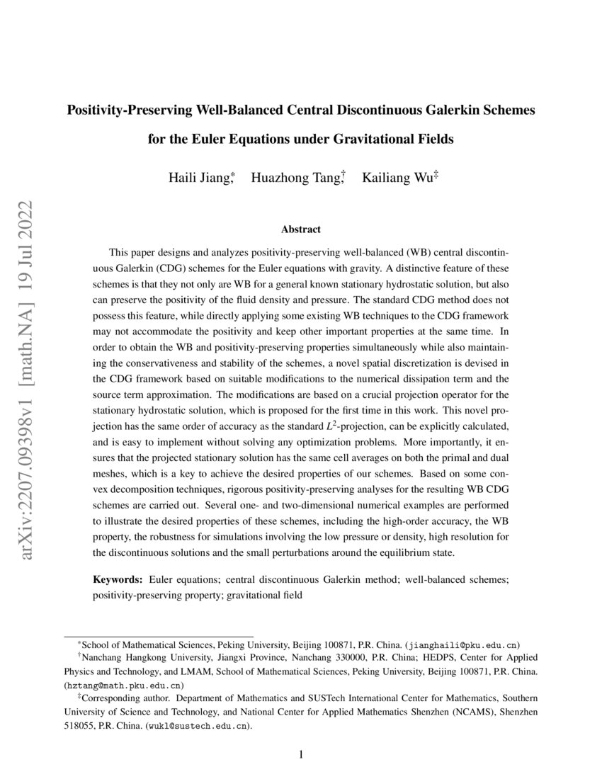 Positivity-Preserving Well-Balanced Central Discontinuous Galerkin ...