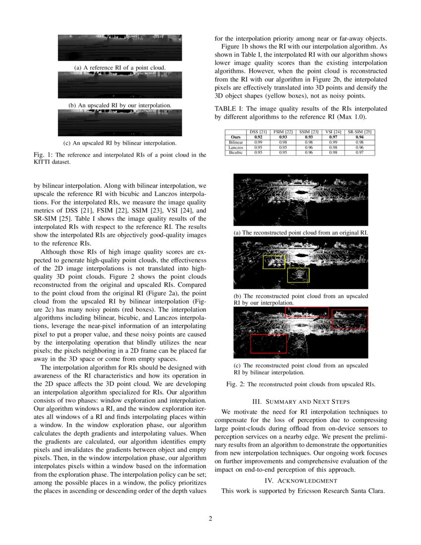 Poster: Making Edge-assisted LiDAR Perceptions Robust to Lossy Point ... Poster: Making Edge-assisted LiDAR Perceptions Robust to Lossy Point ...
