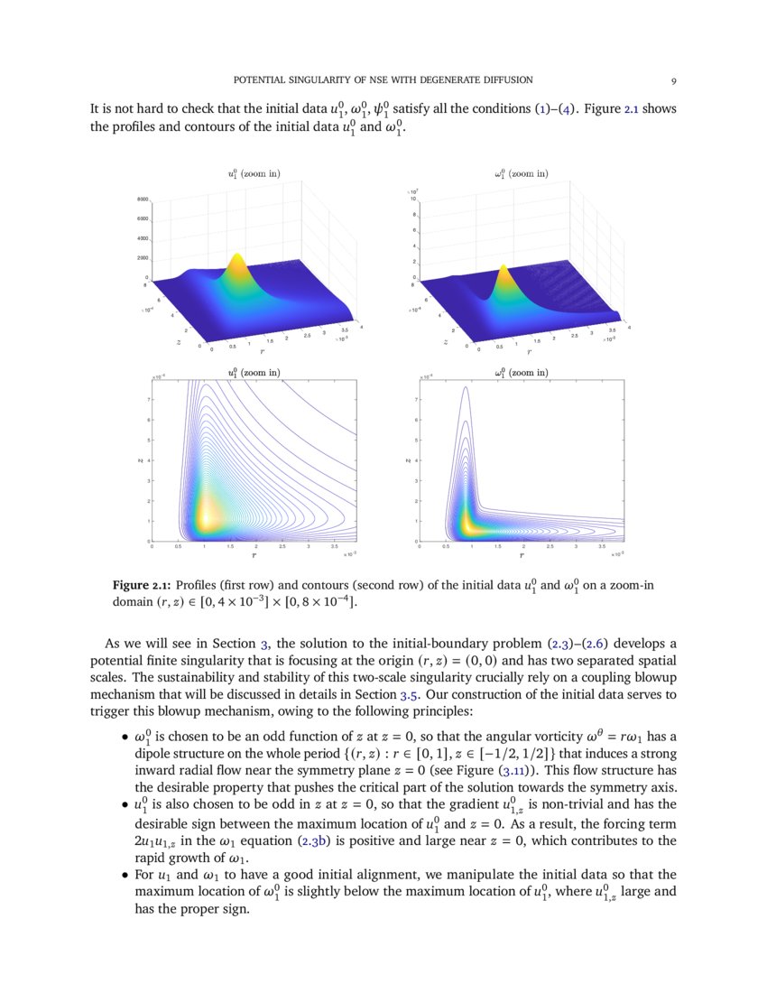 Potential Singularity Formation Of 3d Axisymmetric Navier Stokes Equations With Degenerate