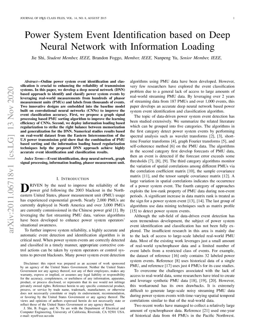 Power System Event Identification Based On Deep Neural Network With Information Loading Deepai