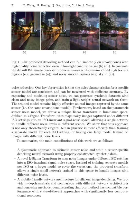 Practical Deep Raw Image Denoising on Mobile Devices | DeepAI