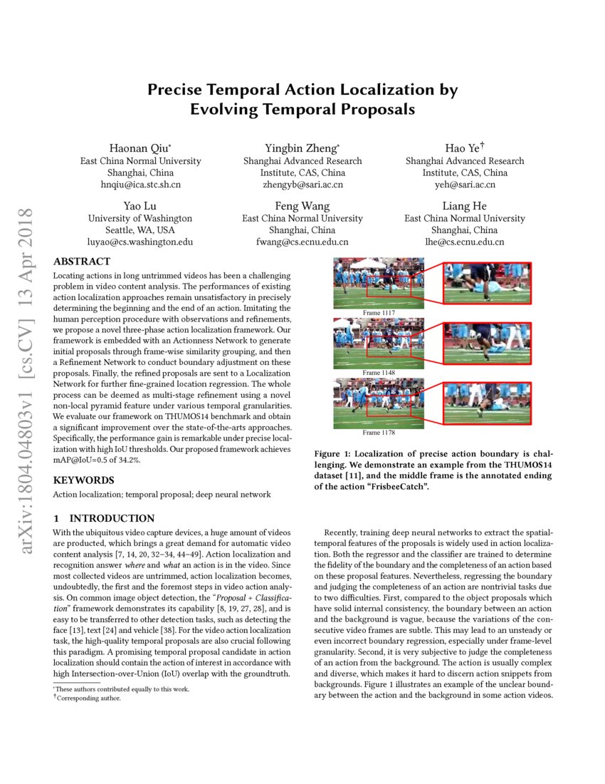Precise Temporal Action Localization By Evolving Temporal Proposals 2539