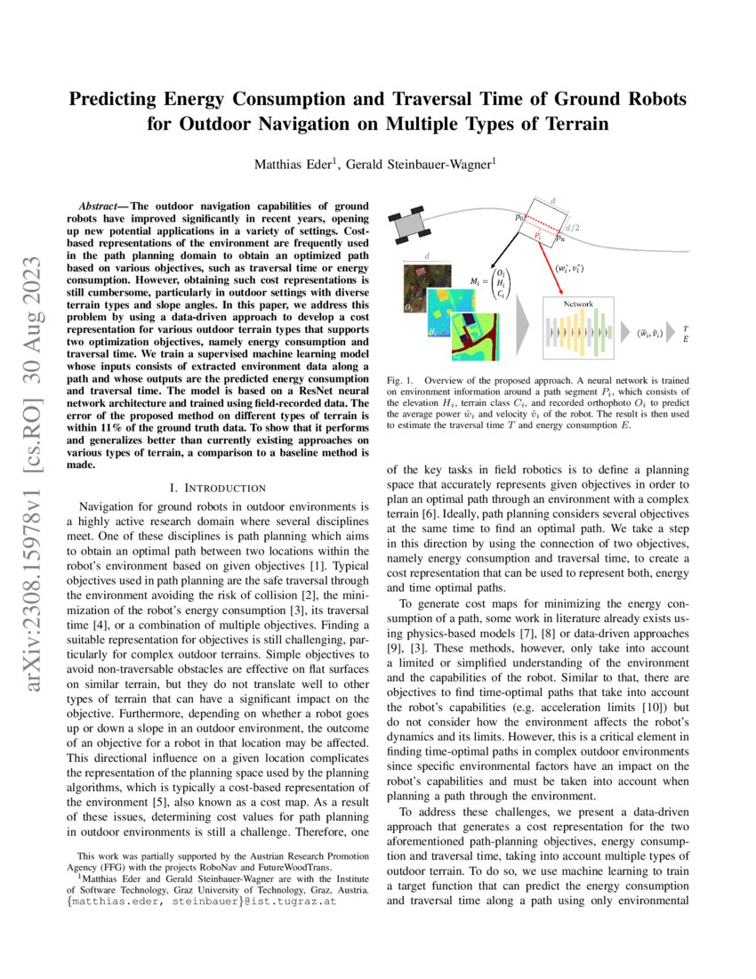 Predicting Energy Consumption and Traversal Time of Ground Robots for Outdoor Navigation on ...
