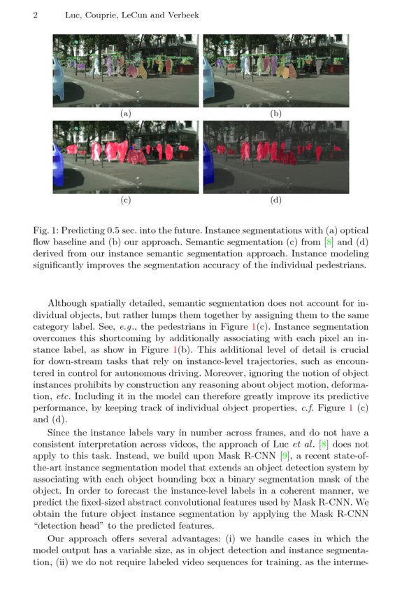 Predicting Future Instance Segmentations By Forecasting Convolutional