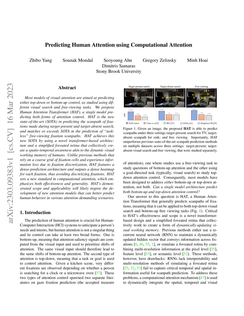 Predicting Human Attention Using Computational Attention Deepai