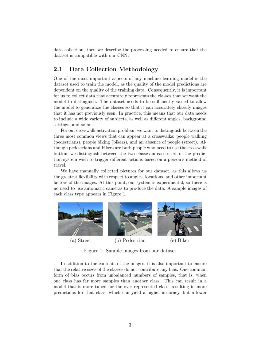 Predicting Pedestrian Crosswalk Behavior Using Convolutional Neural