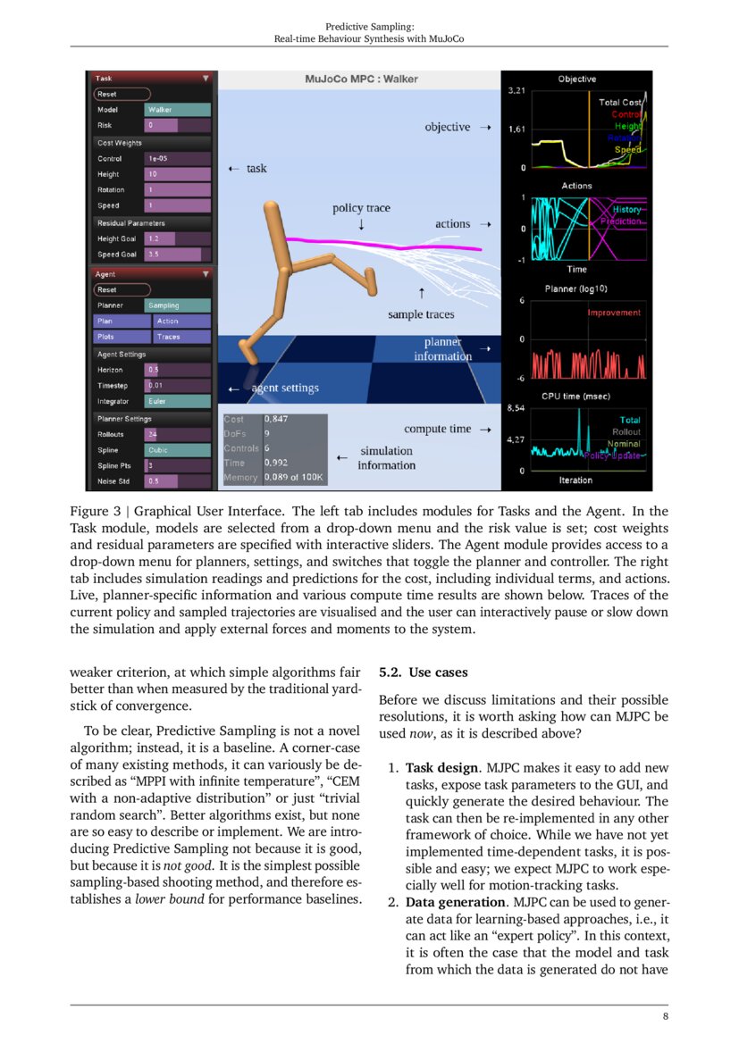Predictive Sampling: Real-time Behaviour Synthesis with MuJoCo | DeepAI