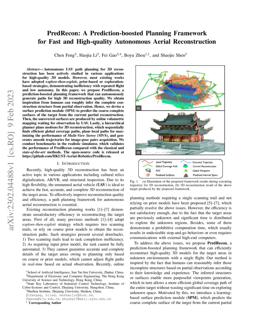 PredRecon: A Prediction-boosted Planning Framework for Fast and High-quality Autonomous Aerial ...