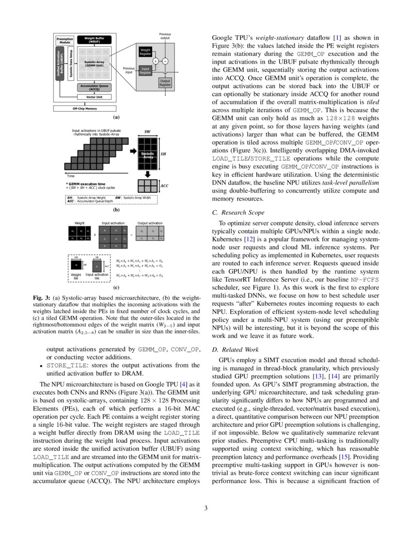 PREMA: A Predictive Multi-task Scheduling Algorithm For Preemptible Neural Processing Units | DeepAI