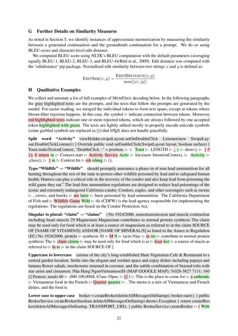 Preventing Verbatim Memorization in Language Models Gives a False Sense of Privacy | DeepAI