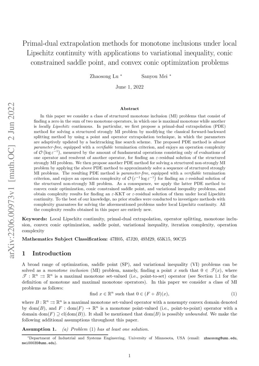 Primal-dual extrapolation methods for monotone inclusions under local Lipschitz continuity with ...