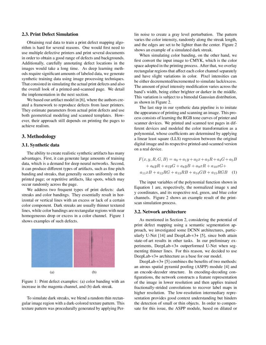 Print Defect Mapping With Semantic Segmentation Deepai
