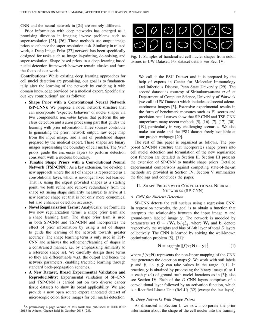 Prior Information Guided Regularized Deep Learning for Cell Nucleus Detection | DeepAI