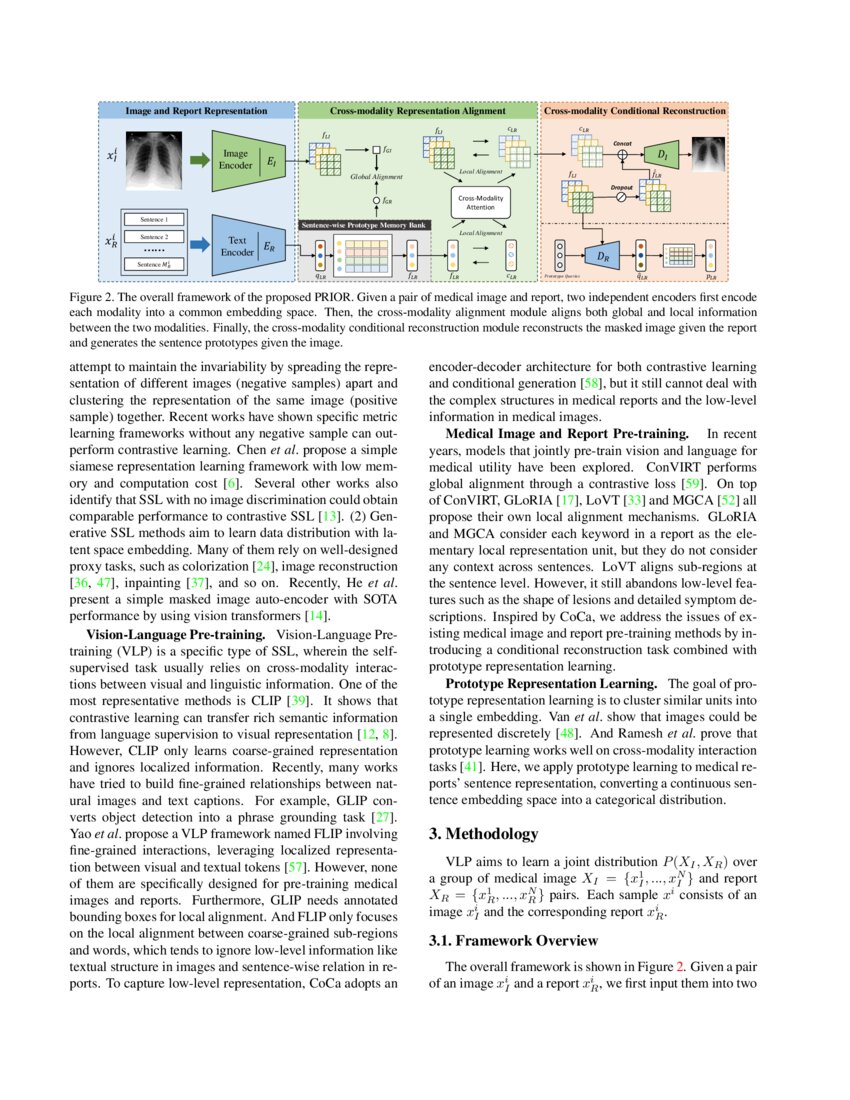 PRIOR: Prototype Representation Joint Learning from Medical Images and Reports | DeepAI