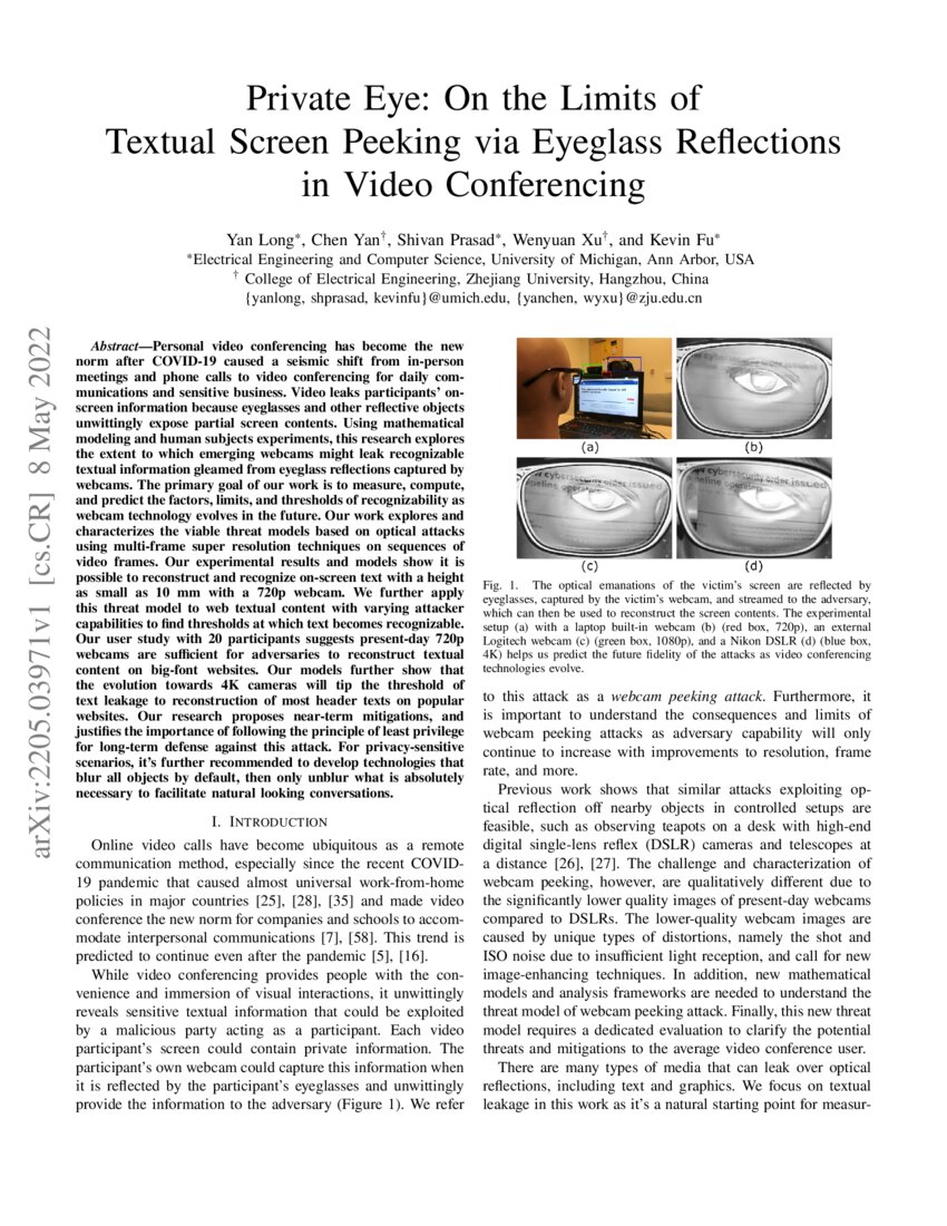 Private Eye: On the Limits of Textual Screen Peeking via Eyeglass ...