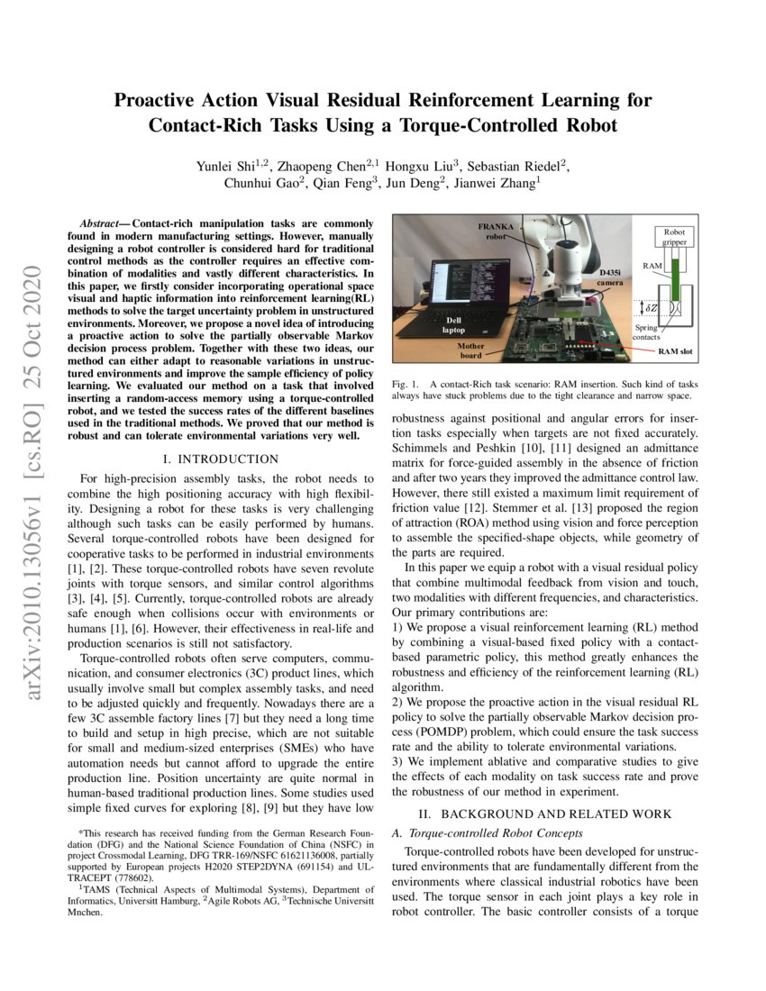 Proactive Action Visual Residual Reinforcement Learning for Contact-Rich Tasks Using a Torque ...