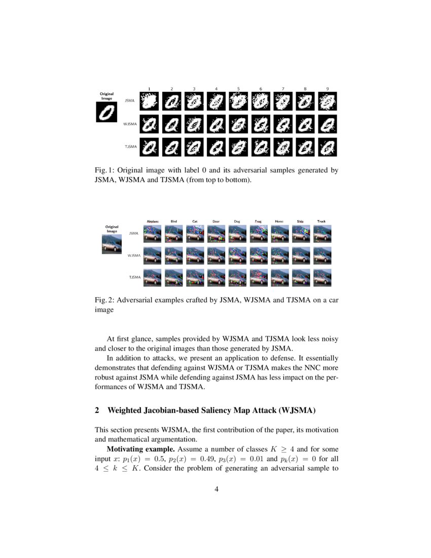 Probabilistic Jacobian-based Saliency Maps Attacks | DeepAI Probabilistic Jacobian-based Saliency Maps Attacks | DeepAI
