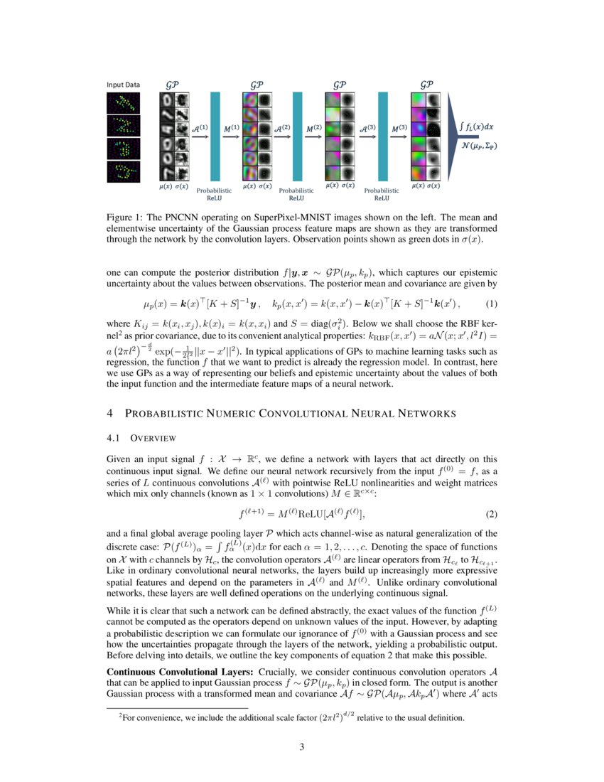 Probabilistic Numeric Convolutional Neural Networks | DeepAI