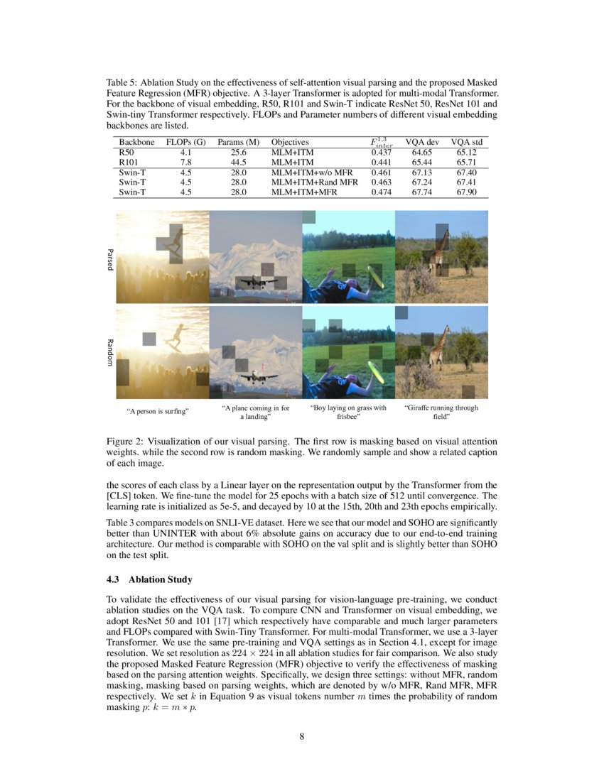 Probing Inter-modality: Visual Parsing with Self-Attention for Vision ...
