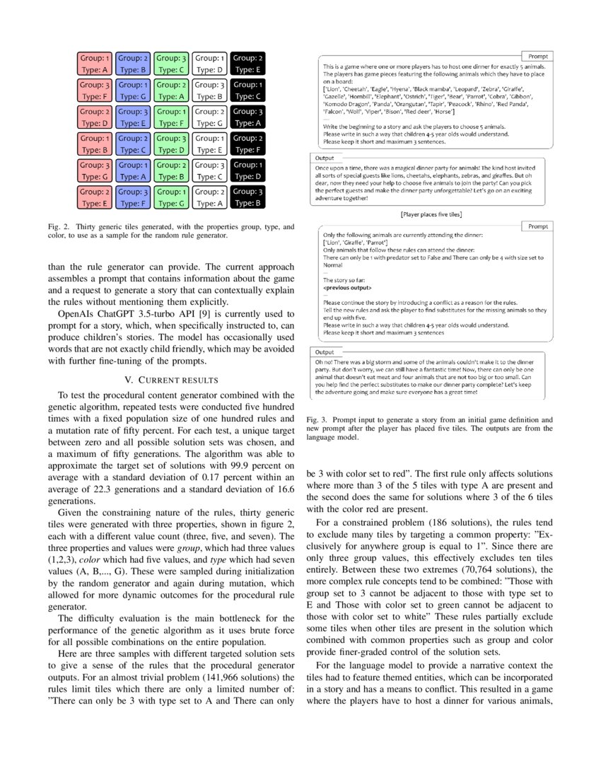 Procedurally generating rules to adapt difficulty for narrative puzzle ...