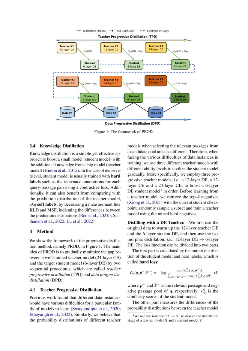 PROD: Progressive Distillation for Dense Retrieval | DeepAI