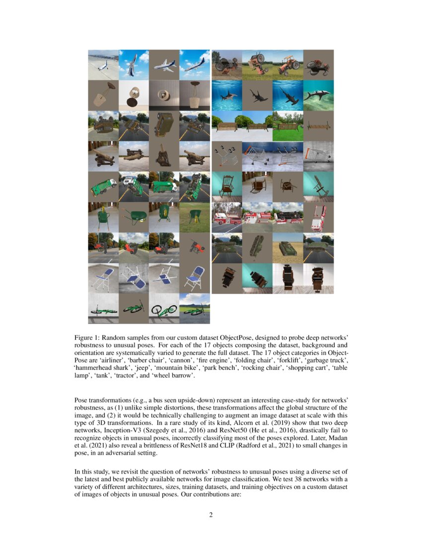 Progress and limitations of deep networks to recognize objects in unusual poses | DeepAI