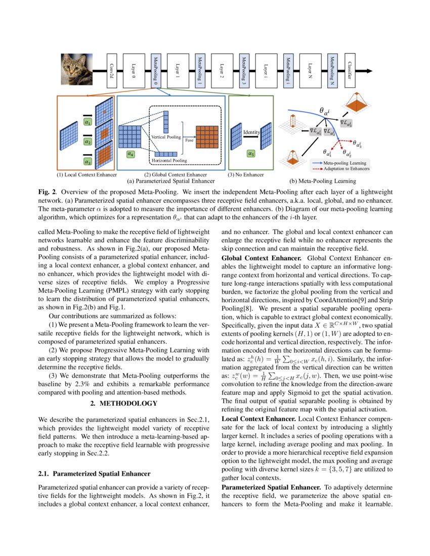 Progressive Meta-Pooling Learning for Lightweight Image Classification Model | DeepAI