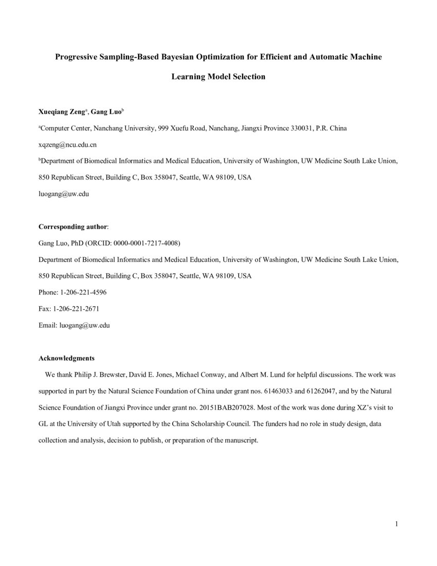 Progressive Sampling-Based Bayesian Optimization for Efficient and ... Progressive Sampling-Based Bayesian Optimization for Efficient and ...