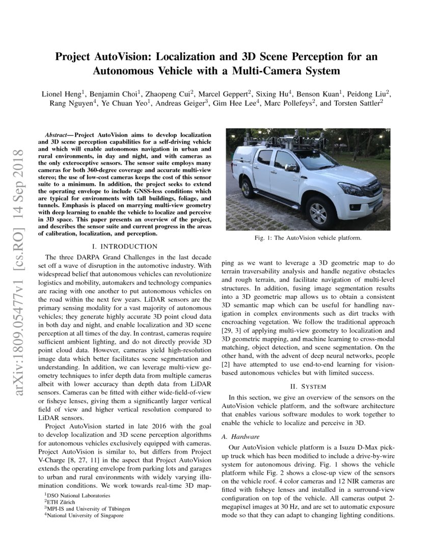 Project AutoVision: Localization and 3D Scene Perception for an ...