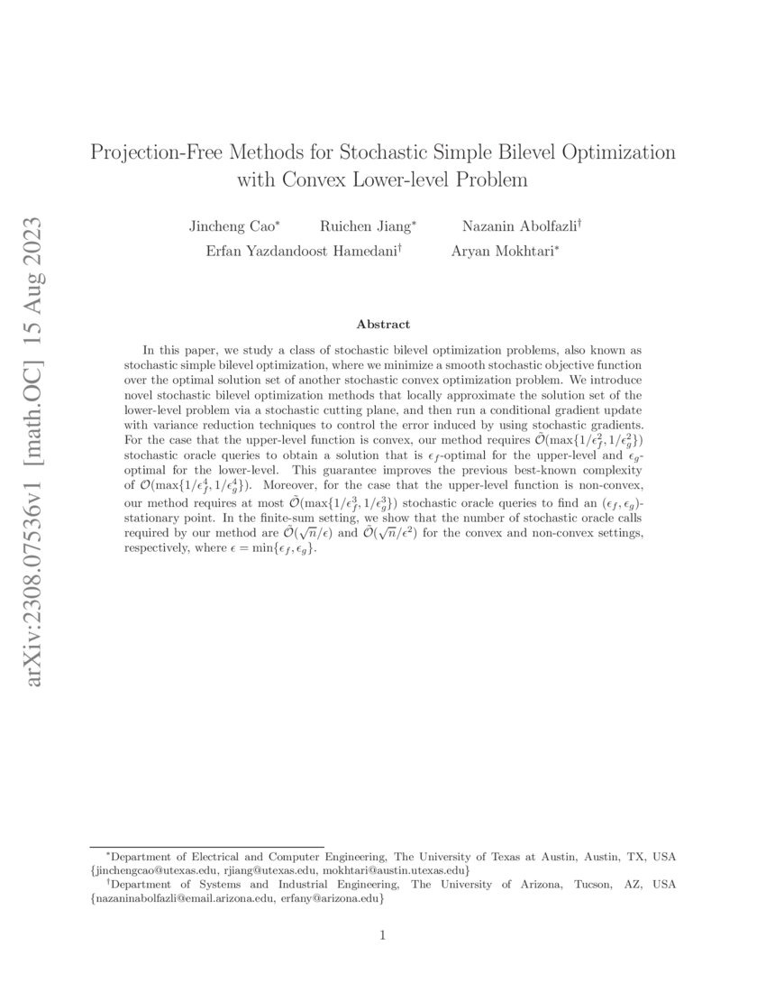 Projection Free Methods For Stochastic Simple Bilevel Optimization With Convex Lower Level