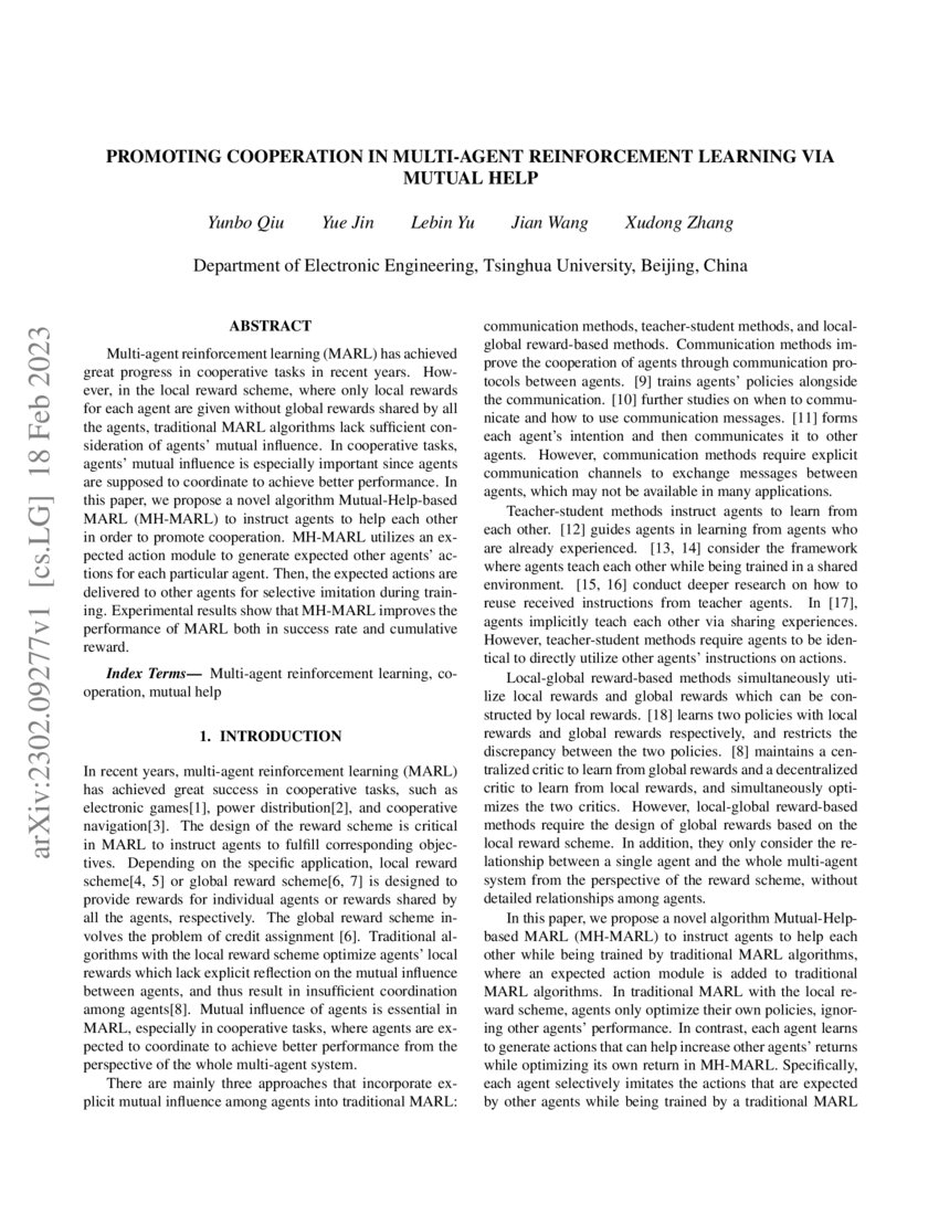 Promoting Cooperation In Multi Agent Reinforcement Learning Via Mutual