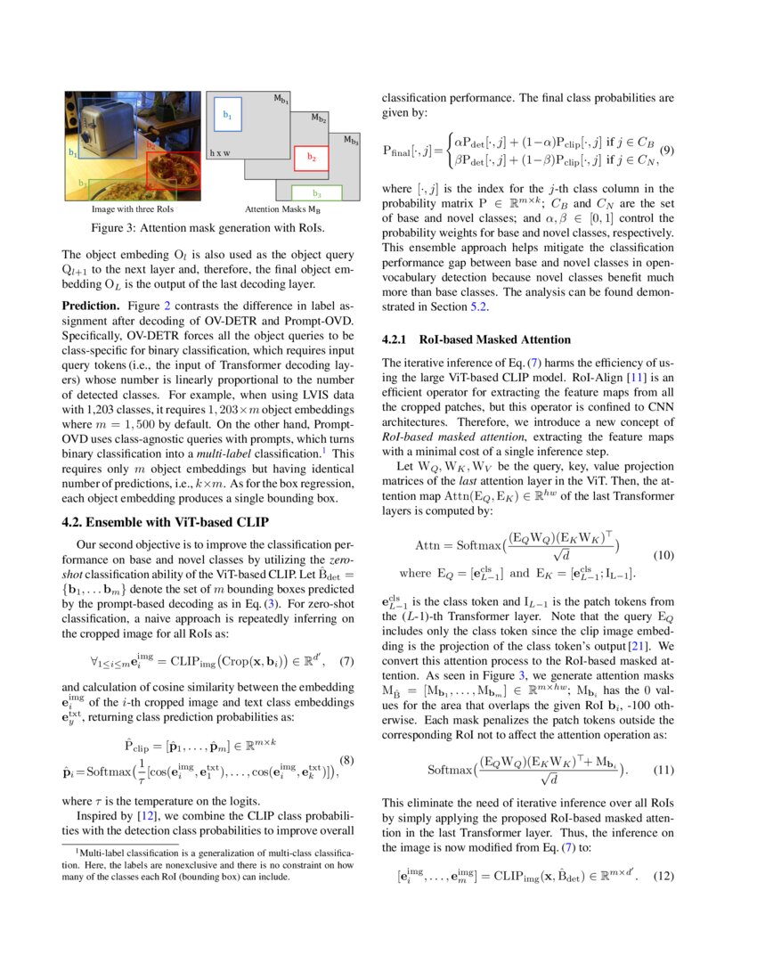 Prompt Guided Transformers For End To End Open Vocabulary Object