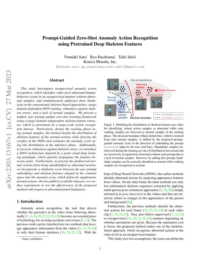 Prompt Guided Zero Shot Anomaly Action Recognition Using Pretrained