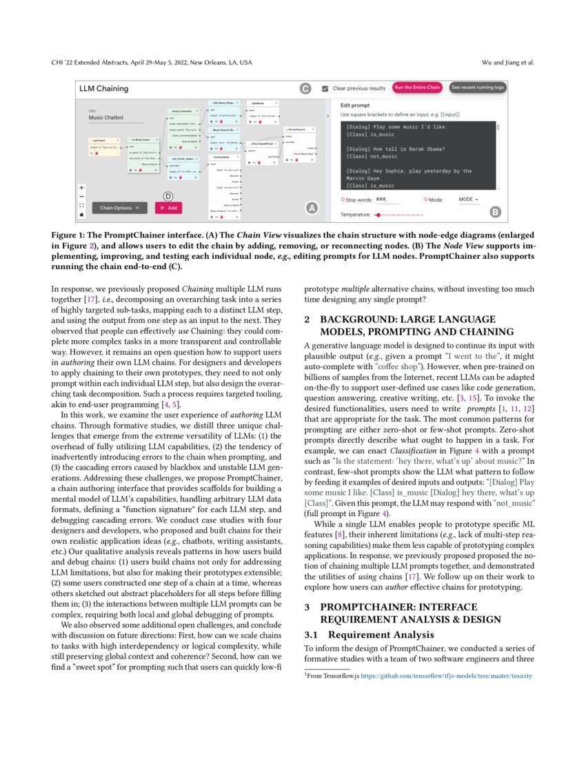 PromptChainer: Chaining Large Language Model Prompts through Visual Programming | DeepAI